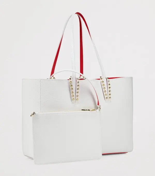 CHRISTIAN LOUBOUTIN Cabata Small Leather Tote - Red