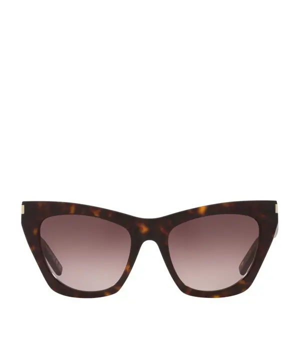 Saint Laurent Injected Sl 214 Kate Sunglasses - Brown