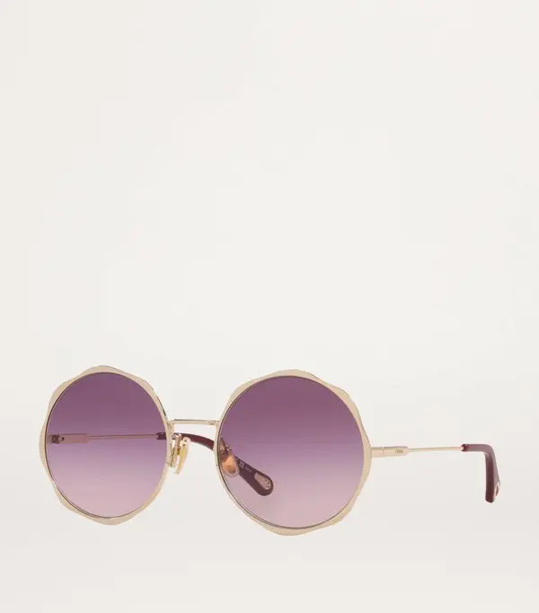Chloé Metal Sunglasses - Gold