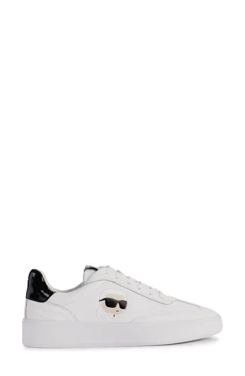 Karl Lagerfeld Paris Karl Lagerfeld Sumava Logo Appliqué Sneakers - Bright White/ Black