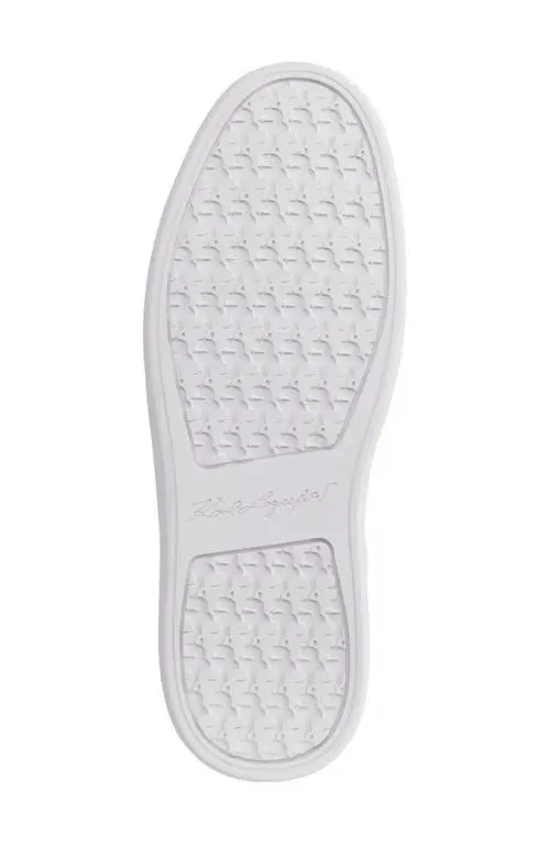 Karl Lagerfeld Paris Karl Lagerfeld Sumava Logo Appliqué Sneakers - Bright White/ Black