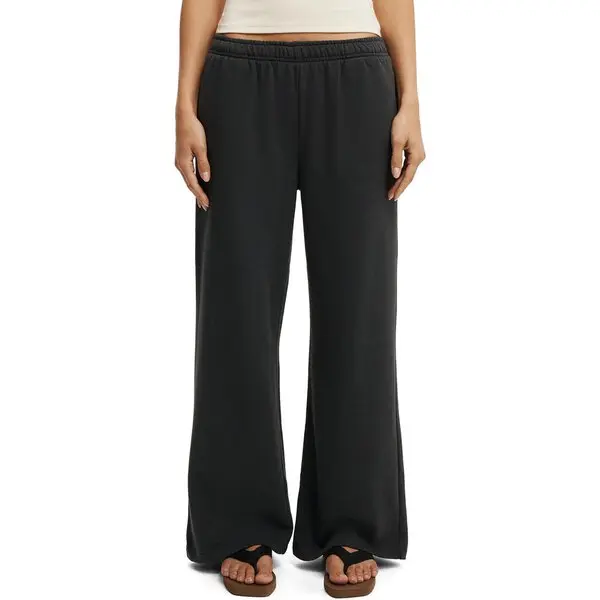 COTTON ON Wide Leg Fleece Sweatpant - Shadowstone