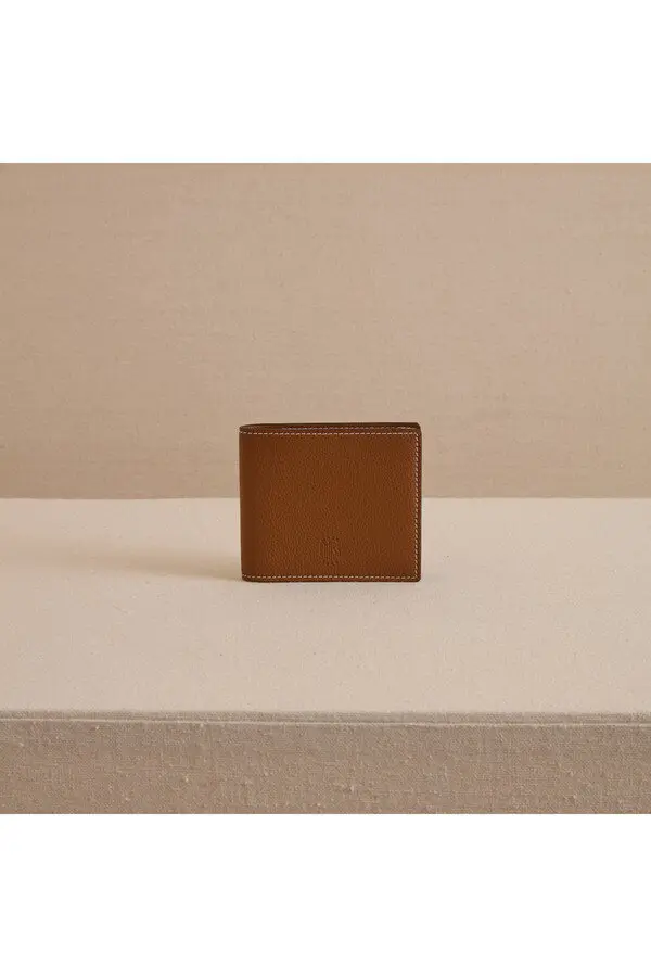 MARK CROSS Bi-fold Wallet In Acorn - Chocolate