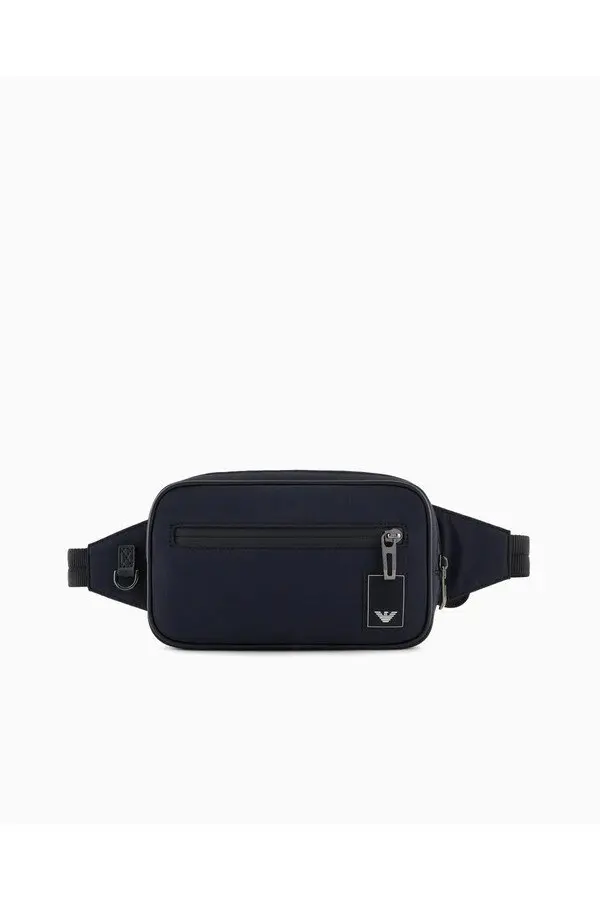 Emporio Armani Travel Essentials Nylon Belt Bag - Navy