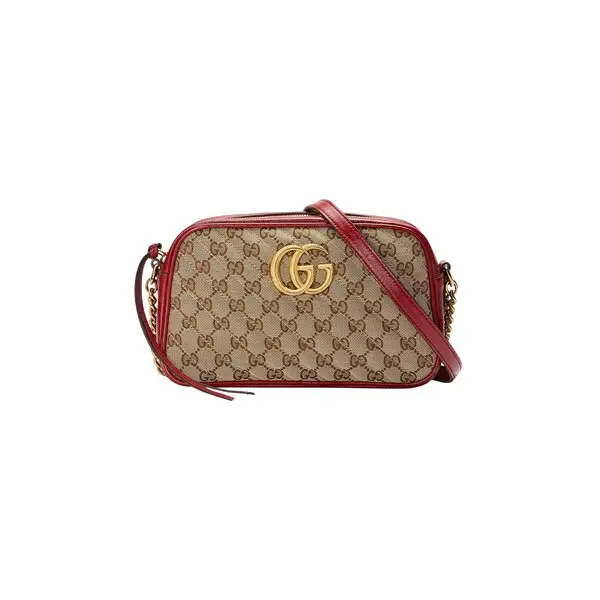 Gucci Gg Marmont Small Shoulder Bag - Tan