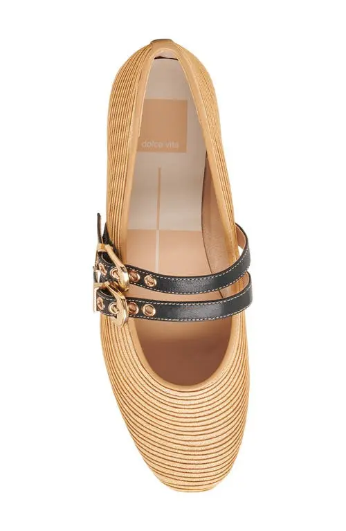Dolce Vita Baylee Mary Jane Flat - Natural Raffia