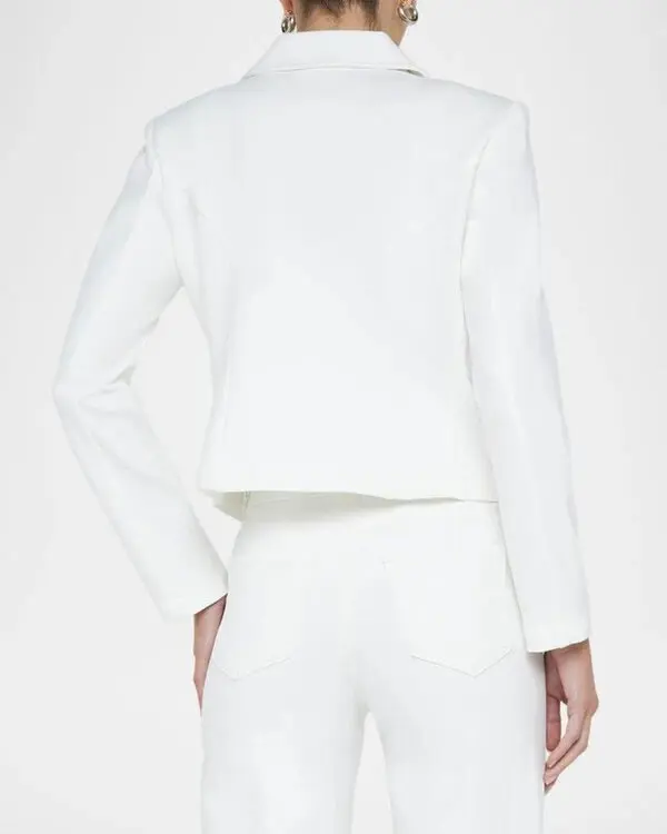 L & Apos;AGENCE L'agence Wayne Cropped Jacket - Ivory