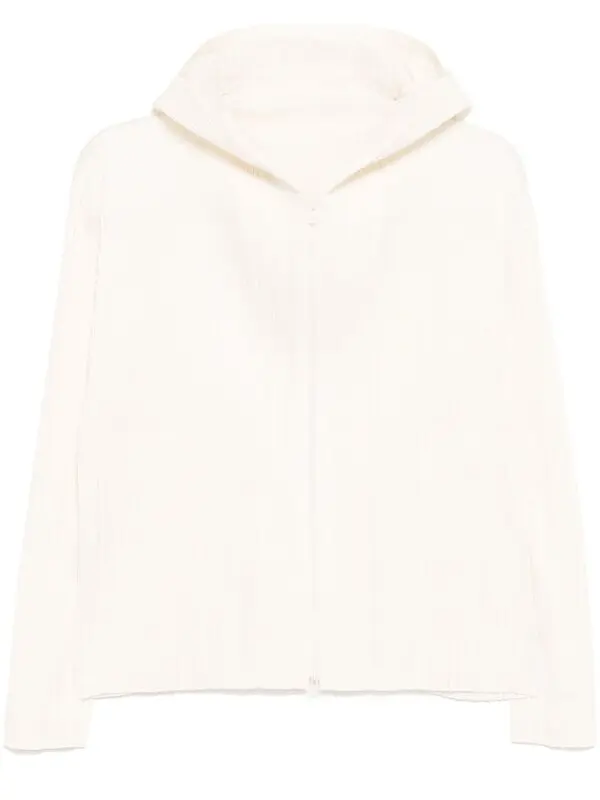 Issey Miyake Pleated Jacket - White