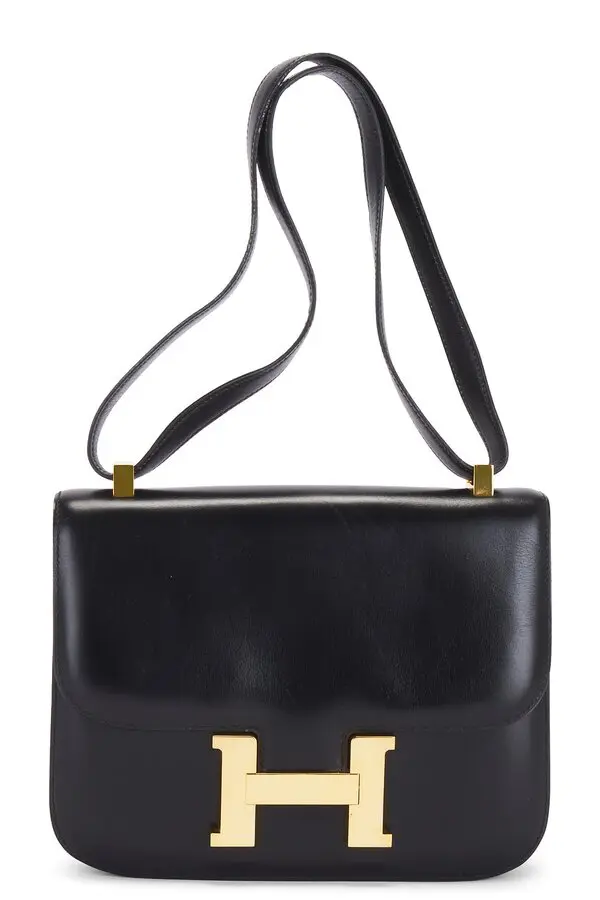 Hermès 1976 Box Constance 23 Shoulder Bag - Black