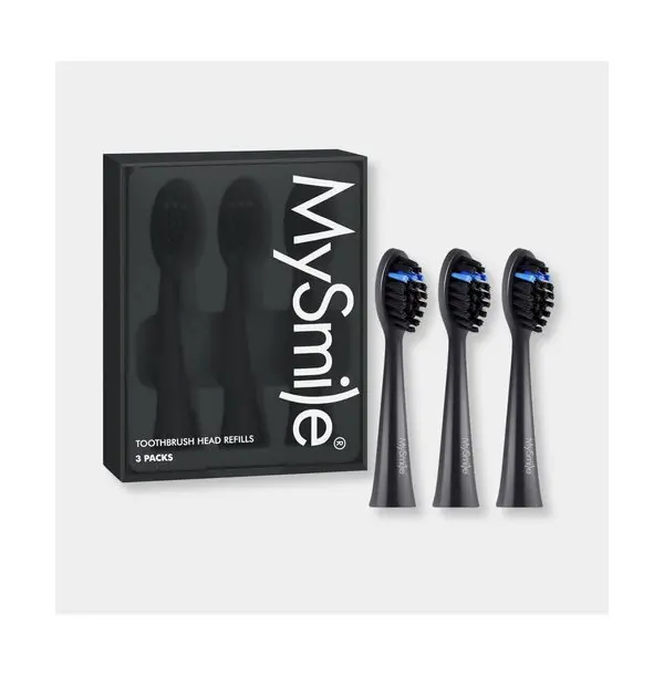 MYSMILE Dy156 Electric Toothbrush Replacement Heads - Black