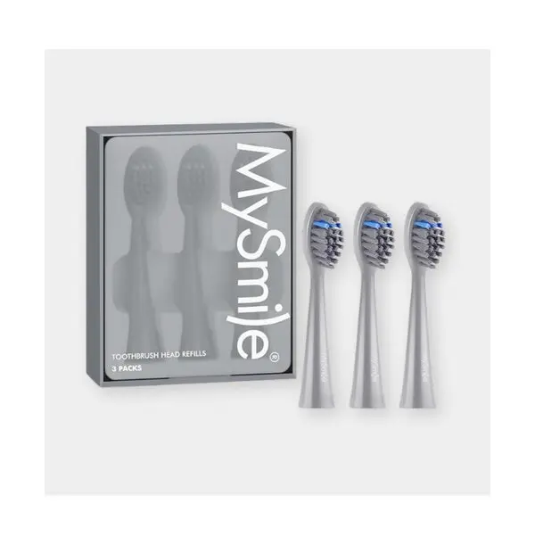 MYSMILE Dy156 Electric Toothbrush Replacement Heads - Grey