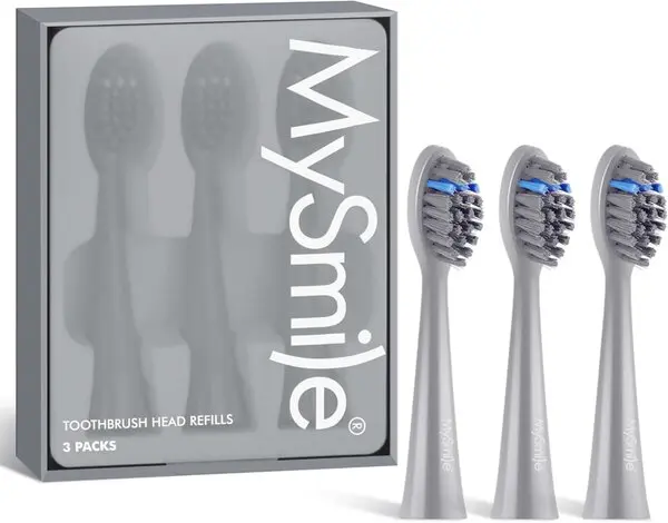 MYSMILE Dy156 Electric Toothbrush Replacement Heads - Grey
