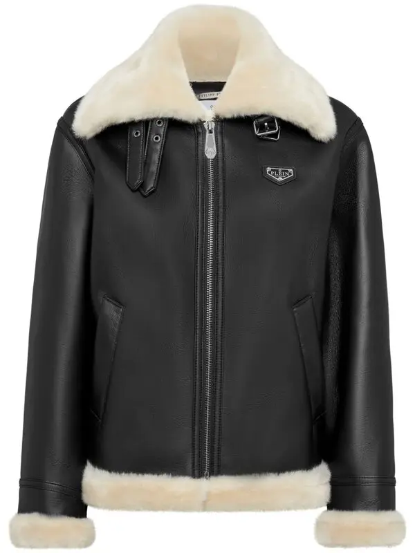 Philipp Plein Faux-shearling Jacket - Black