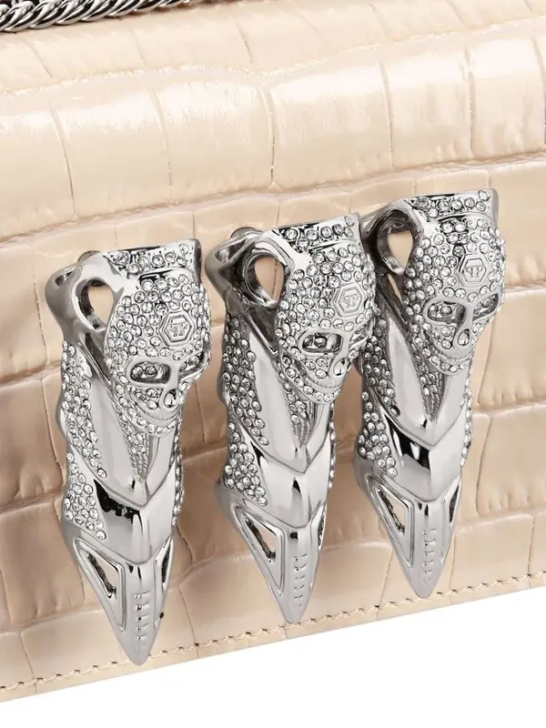 Philipp Plein Croco-printed Leather Mini Bag