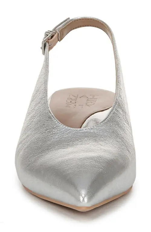 Naturalizer Nicolette Slingback Kitten Heel Pumps - Silver