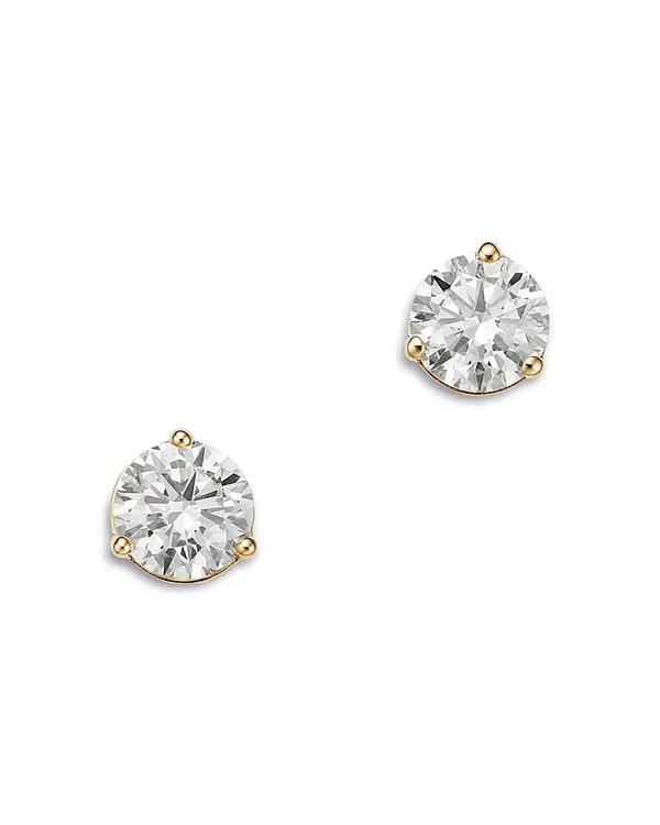 Bloomingdale'S Certified Lab Grown Diamond Stud Earrings - Gold