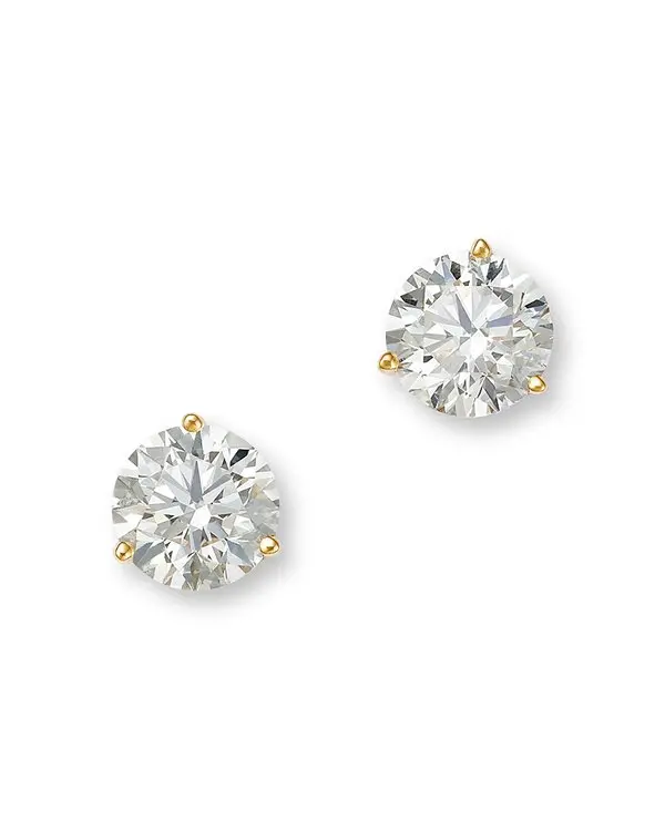 Bloomingdale'S 18k 4.0 Tcw Certified Lab Grown Diamond Stud Earrings - Gold