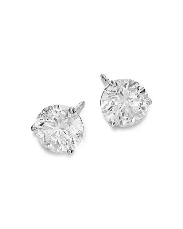 Bloomingdale'S Certified Lab Grown Diamond Stud Earrings 4.0 Tcw - White Gold
