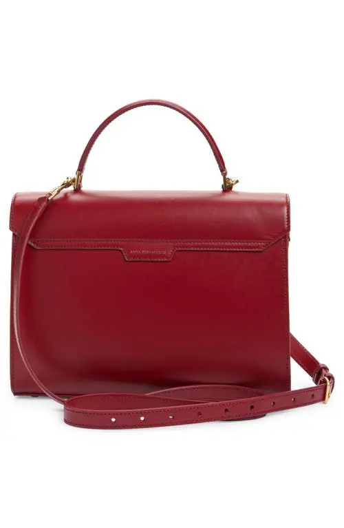 ANYA HINDMARCH Mortimer Leather Top Handle Bag - Vampire