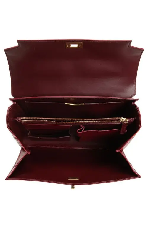 ANYA HINDMARCH Mortimer Leather Top Handle Bag - Vampire