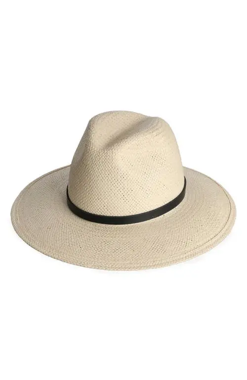 Janessa Leoné Lyra Packable Straw Fedora - Natural