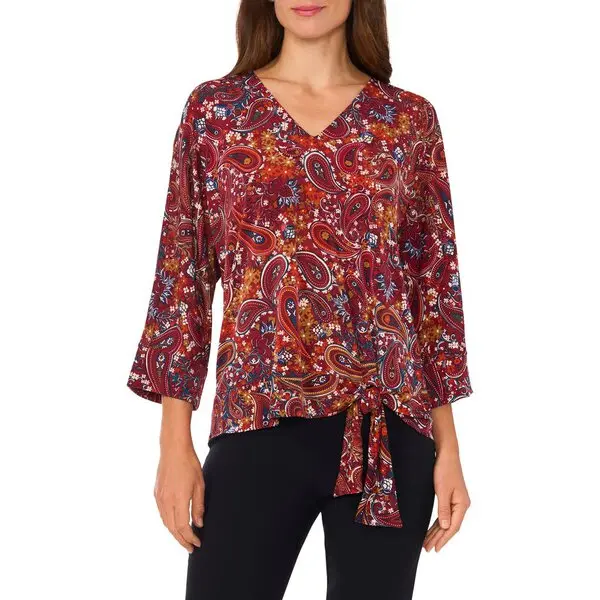 Chaus Paisley Print Top