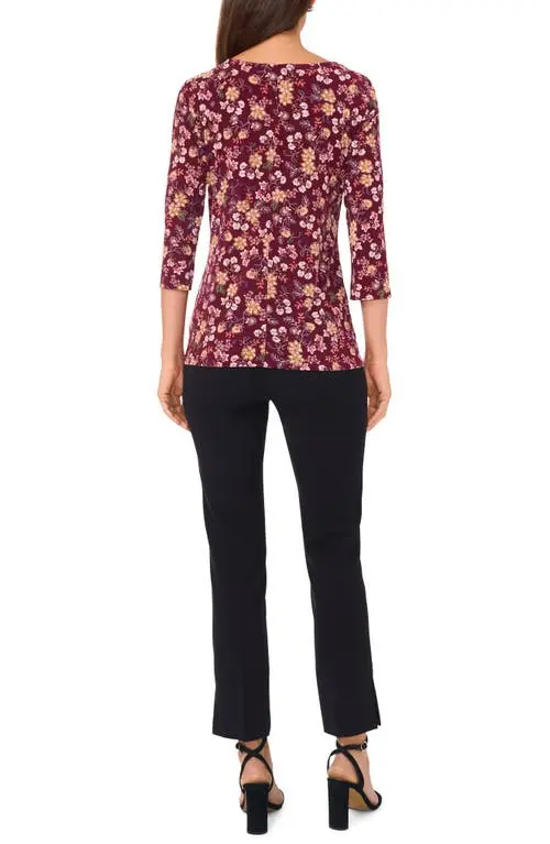 Chaus Floral Grommet Top