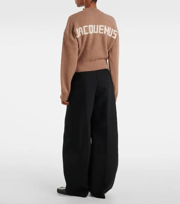 Jacquemus Alpaca And Wool-blend Sweater - Beige