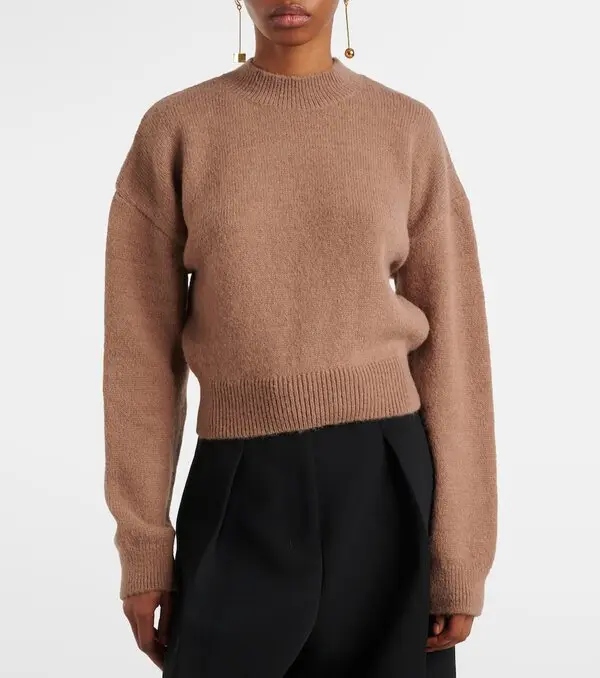 Jacquemus Alpaca And Wool-blend Sweater - Beige