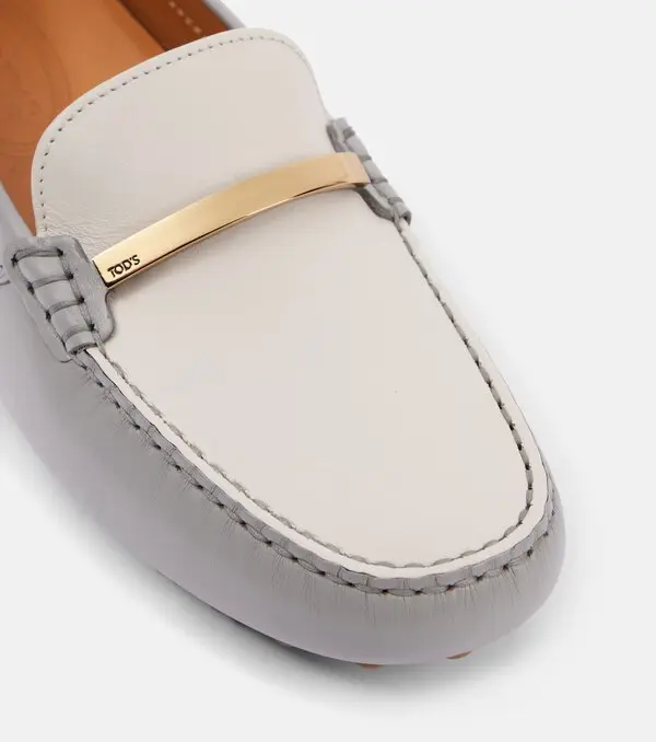 TOD'S Gommini Leather Driving Shoes - Blue