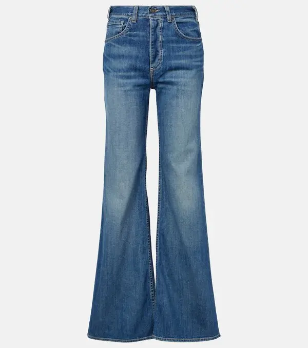 NILI LOTAN Terrell High-rise Bootcut Jeans - Blue