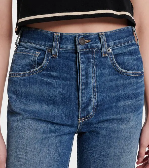 NILI LOTAN Terrell High-rise Bootcut Jeans - Blue