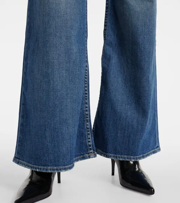 NILI LOTAN Terrell High-rise Bootcut Jeans - Blue
