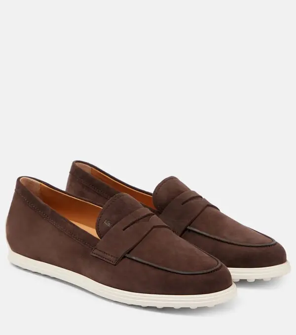 TOD'S Suede Loafers - Brown