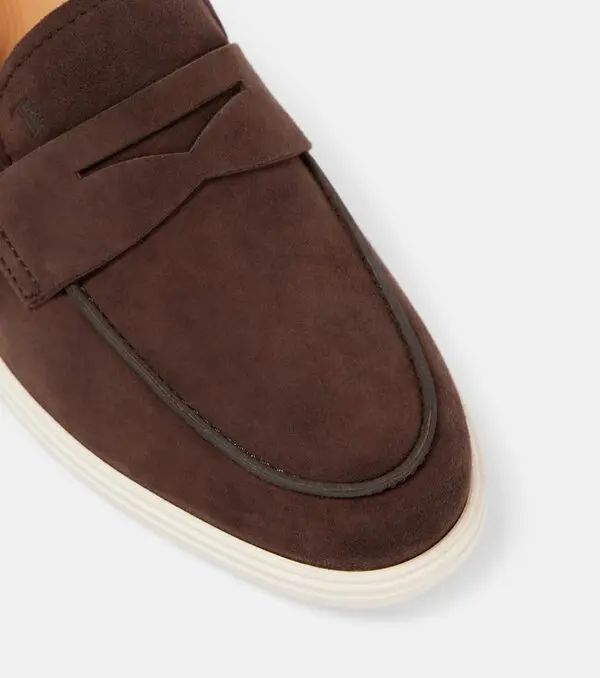 TOD'S Suede Loafers - Brown