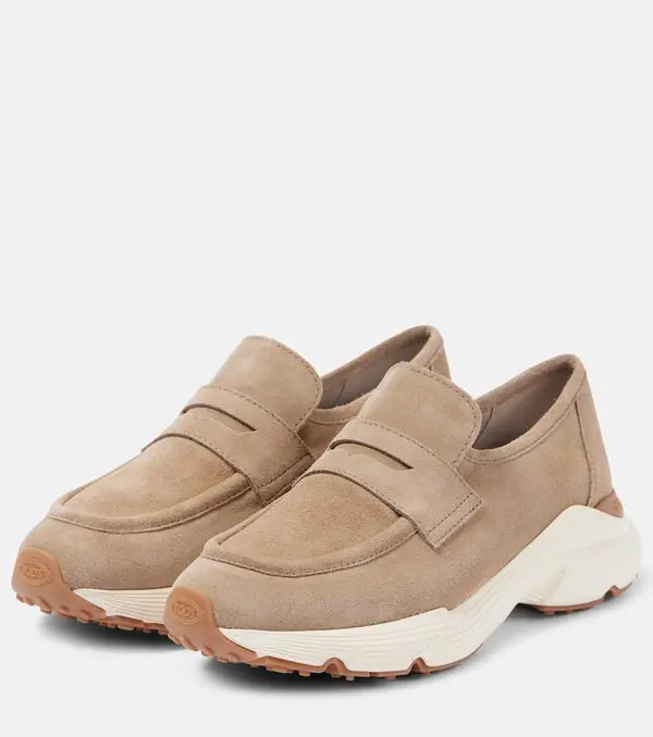 TOD'S Suede Sneakers - Beige