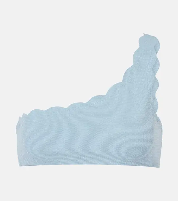 Marysia Santa Barbara One-shoulder Bikini Top - Blue