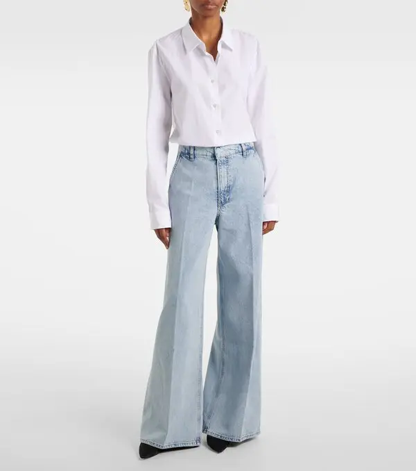 FRAME High-rise Wide-leg Jeans