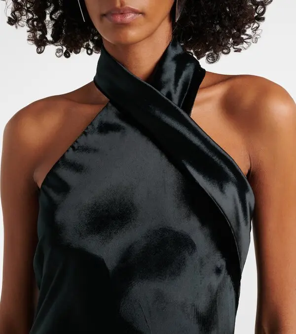 Galvan Pandora Halterneck Gown