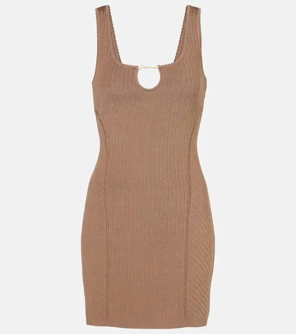 Jacquemus Sierra Ribbed-knit Minidress