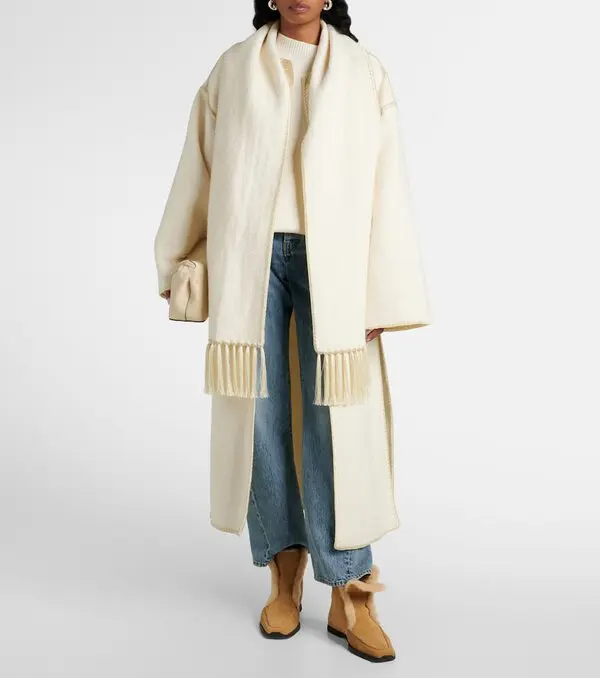 TOTEME Shearling-lined Suede Ankle Boots