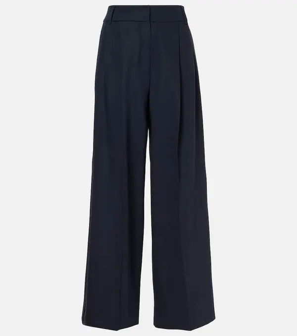 Max Mara Nichols Virgin Wool Wide-leg Pants