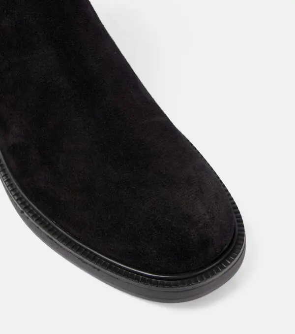 TOD'S Suede Chelsea Boots - Black