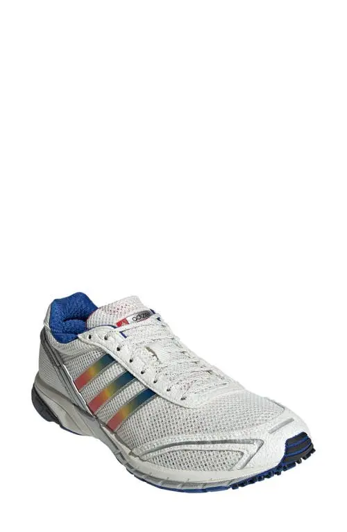 Adidas Adizero Adios Sneakers - White/ Team Royal Blue/ Yellow