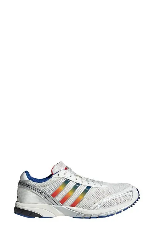 Adidas Adizero Adios Sneakers - White/ Team Royal Blue/ Yellow