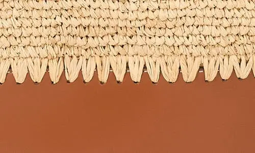Staud Squillo Raffia Tote - Natural/ Tan