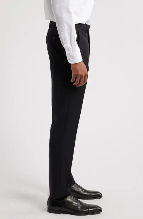 Zanella Parker Platinum Super 130's Gabardine Dress Pants - Black