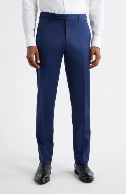 Zanella Parker Platinum Super 130's Gabardine Dress Pants - Dark Blue
