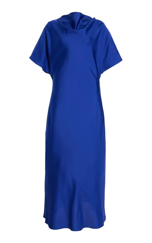 RÓHE Draped Silk Dress