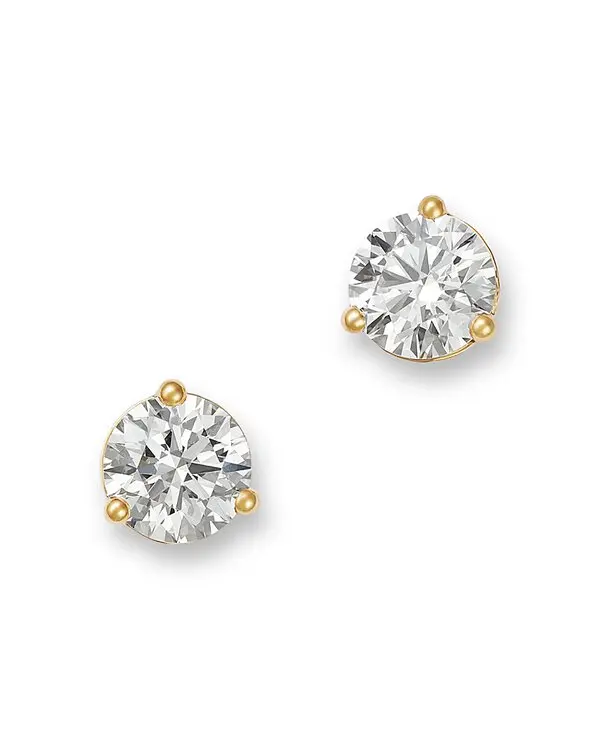 Bloomingdale'S Certified Lab Grown Diamond Stud Earrings 3.0 Tcw - Gold